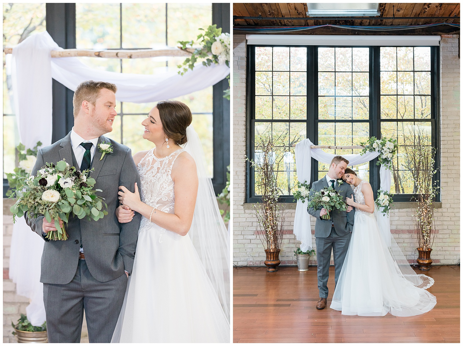 Chic Industrial Loft Wedding at Studio D2D - Leidy & Josh Photography
